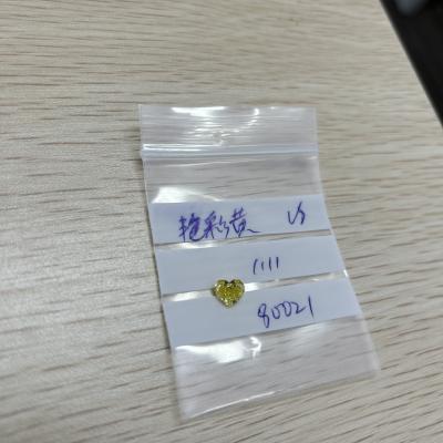 China 1.11CT Fancy Yellow VS HPHT Lab Grown Diamond Heart Cut IGI Loose Diamond for sale