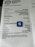 China 2.8ct Lab Radiant Diamond CVD E VS1 2EX N IGI Certificated LG631472826 for sale