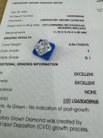 China 6.56 Carat Radiant Cut Diamond Lab Grown SI1 Clarity F Color for sale