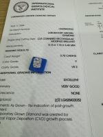 China 3.7 Carat Radiant Lab Grown Diamond CVD F VS2 2VG N IGI OEM ODM for sale