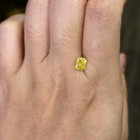 China 1.03ct VS2 Lab Grown Fancy Yellow Diamonds For DIY Jewelry for sale