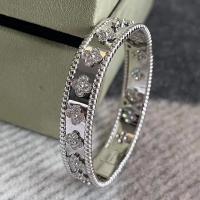 China VAN PerleE Sweet Clovers Bracelet 18k Solid Gold Agate Bangle Bracelet for sale