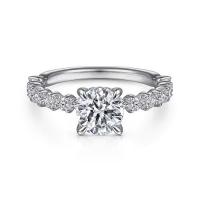 China 18K 14K 10K Real Gold Customized China Factory 1 Carat 2 Carat DEF VVS VS Lab Created Diamond Engagement Ring for sale