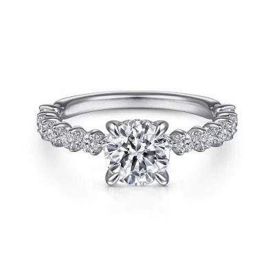 China 18K 14K 10K Real Gold Customized China Factory 1 Carat 2 Carat DEF VVS VS Lab Created Diamond Engagement Ring for sale