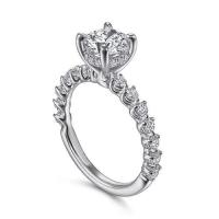 China 18K 14K 10K Real Gold Customized China Factory 1 Carat 2 Carat DEF VVS VS Lab Created Diamond Engagement Ring for sale