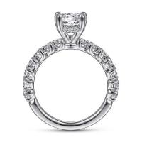 China 18K 14K 10K Real Gold Customized China Factory 1 Carat 2 Carat DEF VVS VS Lab Created Diamond Engagement Ring for sale