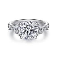 China Personal Customization GIA IGI Certified 1 Carat HPHT Lab Diamond Ring Jewelry AU750 18K Lab Grown Diamond Engagement Ri for sale