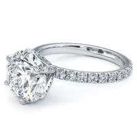 China 18K 14K 10K Solid Gold customized jewelry 2 carat def vvs cvd hpht Lab Grown Diamond halo Rings For Sale for sale