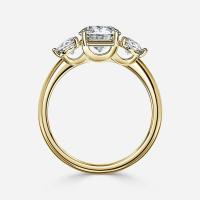 China 3 Stone Lab Grown Diamond Ring 1 To 3ct 18K 14K 10K 9K PT for sale