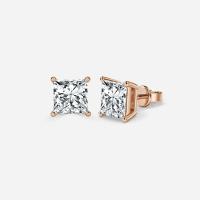 China Lab Grown Diamond Stud Earrings 2 Carat 18K 14K 10K 9K Platinum for sale