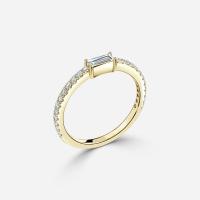 China 18K 14K 10K Solid Gold Customized Classics Jewelry VVS Clarity HPHT Cut Lab Grown Diamond Ring for sale
