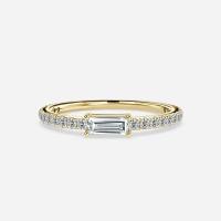 China 18K 14K 10K Solid Gold Customized Classics Jewelry VVS Clarity HPHT Cut Lab Grown Diamond Ring for sale