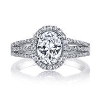 China OEM Oval Cut Halo Lab Grown Diamond Engagement Ring VVS Clarity for sale