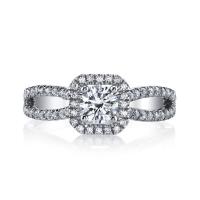 China Customized Classics Jewelry Lab Diamond Wedding Rings VVS Clarity Criss Cross for sale
