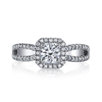 China Customized Classics Jewelry Lab Diamond Wedding Rings VVS Clarity Criss Cross for sale