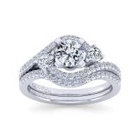 China Round Gemstone Shape Lab Created Diamond Rings OEM ODM for sale
