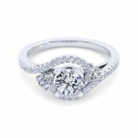 China Round Gemstone Shape Lab Created Diamond Rings OEM ODM for sale