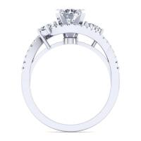 China Round Gemstone Shape Lab Created Diamond Rings OEM ODM for sale