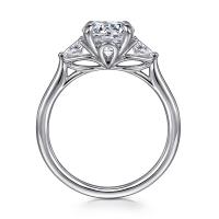 China Round Cut Classic Grown Diamonds Lab Made Diamond Rings 18K 14K 10K 9K Platinum for sale