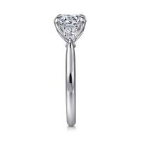 China Round Cut Classic Grown Diamonds Lab Made Diamond Rings 18K 14K 10K 9K Platinum for sale