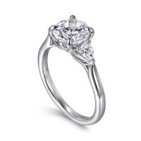 China Round Cut Classic Grown Diamonds Lab Made Diamond Rings 18K 14K 10K 9K Platinum for sale