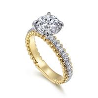 China IGI Halo Style Lab Grown Engagement Rings D E F G H Color for sale