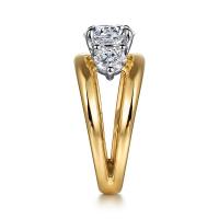 China 3 Stone CVD Round Cut Lab Created Diamond Platinum Ring OEM ODM for sale