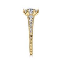 China 18K 14K 10K Solid Gol Platinum Lab Grown Diamond Ring VVS Clarity for sale