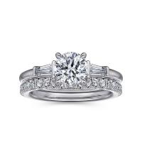 China HF 18K 14K 10K 9K Platinum Lab Grown Diamond Ring For Women for sale
