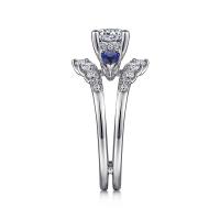 China Lab Grown Diamond Engagement Rings 1+0.51ctw 5# 6# 7# 8# 9# for sale