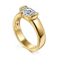China Lab Diamond Wedding Band VVS Clarity HPHT Oval Cut Lab Grown Diamond Ring for sale