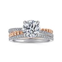 China Jewelry Type Rings VVS Clarity HPHT Round Cut Lab Grown Diamond Wedding Band for sale