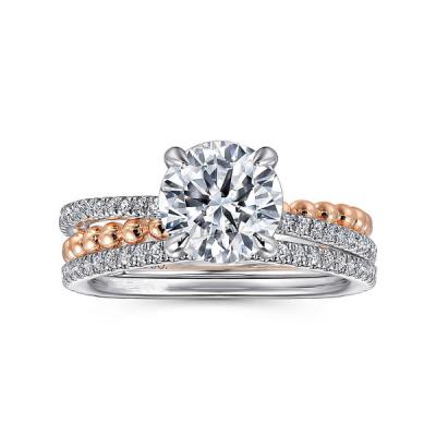 China Jewelry Type Rings VVS Clarity HPHT Round Cut Lab Grown Diamond Wedding Band for sale