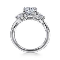 China Lab Diamond Wedding Band VVS Clarity HPHT Round Cut Lab Grown Diamond Ring for sale