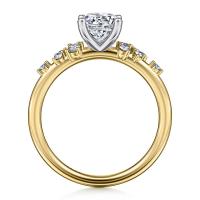 China Lab Diamond Wedding Band VVS Clarity HPHT Round Cut Lab Grown Diamond Ring for sale
