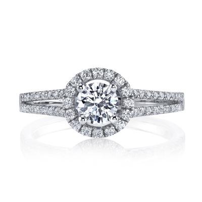 China VVS Clarity HPHT Lab Diamond Wedding Band Classic Style Round Cut Lab Grown Diamond Ring for sale