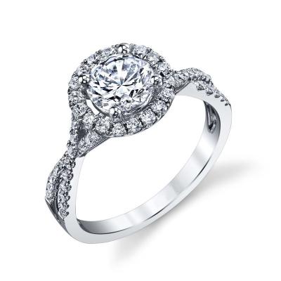 China Lab Diamond Wedding Band VVS Clarity HPHT Round Cut Lab Grown Diamond Ring for sale