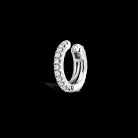 China 0.1 Carats Lab Created Diamond Hoop Earrings VVS Clarity HPHT Rond Cut for sale