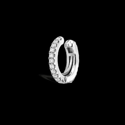 China 0.1 Carats Lab Created Diamond Hoop Earrings VVS Clarity HPHT Rond Cut for sale