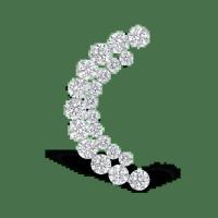 China 0.73 Carats Lab Created Diamond Hoop Earrings VVS Clarity HPHT Round Cut for sale