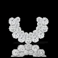 China 0.59 Carats Lab Created Diamond Hoop Earrings VVS Clarity HPHT Round Cut for sale