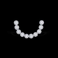 China 0.16 Carats Lab Created Diamond Hoop Earrings VVS Clarity HPHT Round Cut for sale