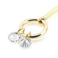 China 0.2 Carats VVS Lab Created Diamond Hoop Earrings Jewelry Type Rings Gemstone Shape Round for sale