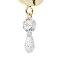 China 0.38 Carats Lab Created Diamond Hoop Earrings VVS Clarity HPHT Pear Cut in DEFGH for sale