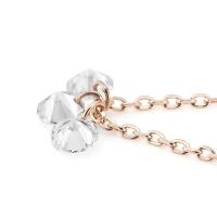 China DEFGH 18K 14K 10K Solid Gold Clarity CVD Round Cut Bezel Lab Grown Diamond Necklace for sale