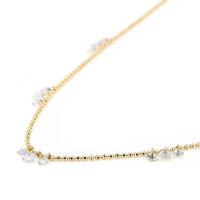 China 18K 14K 10K Solid Gold Clarity CVD Round Cut Bezel Lab Grown Diamond Necklace for sale