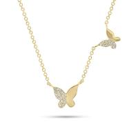 China Lab Grown Diamond Necklace in 18K 14K 10K 9K Platinum with Clarity CVD Round Cut for sale