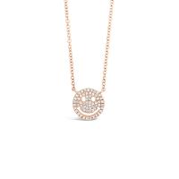 China 18K Solid Gold Clarity CVD Round Cut Bezel Lab Grown Diamond Necklace Classic Style for sale