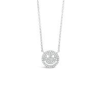 China 18K Solid Gold Clarity CVD Round Cut Bezel Lab Grown Diamond Necklace Classic Style for sale