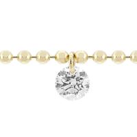 China Stunning 18K 14K 10K Solid Gold Clarity CVD Round Cut Bezel Lab Grown Diamond Bracelets for Jewelry Lovers for sale